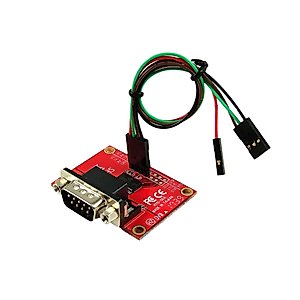 Ableconn PI232DB9M Compact GPIO TX/RX to DB9M RS232 Serial Expansion Board for Raspberry Pi