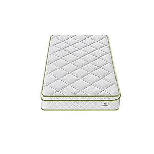Twin Mattress - 8" Hybrid Mattress with Foam and Spring for Optimal Support and Comfort - Quilted Foam Soft Top - Rolled in a Box - Medium Firm - Oliver & Smith