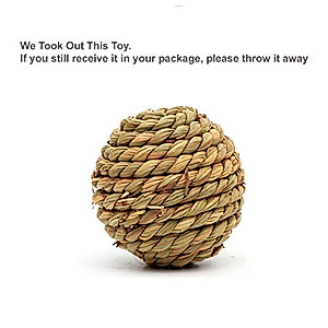 Youngever 7 Pack Small Animal Activity Toys, Assorted Rabbit Balls, Chewable Teething Activity Toys for Bunny, Rabbit, Hamster, Guinea Pig