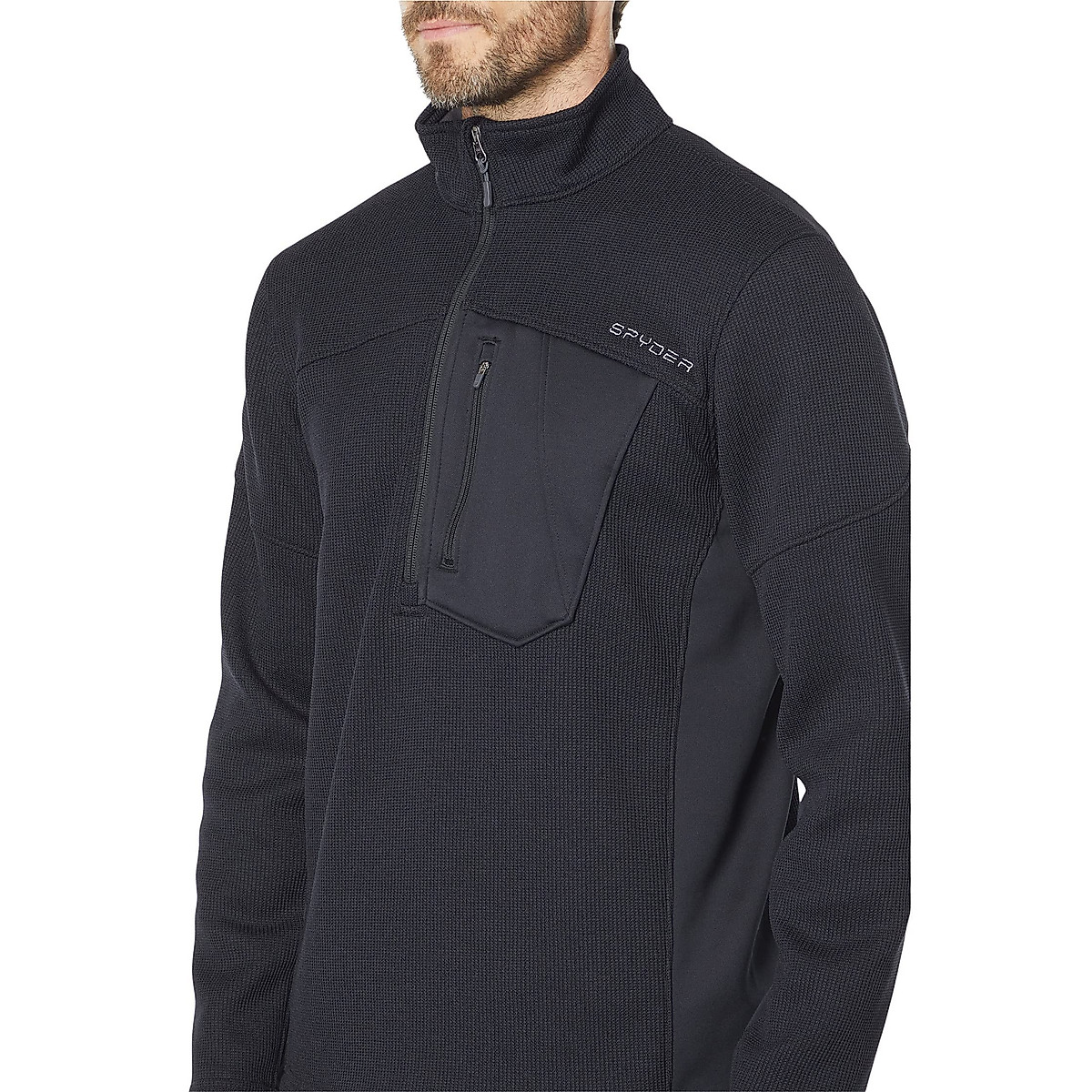 Spyder Men's Bandit Hybrid 1/2 Zip Mid Layer Jacket