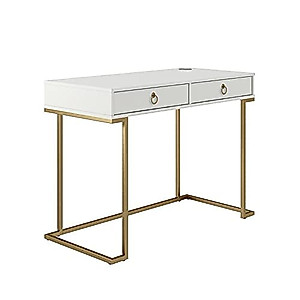 CosmoLiving by Cosmopolitan CosmoLiving Camila, White Writing Desk