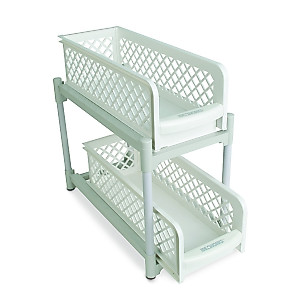 BASKET DRAWERS 15" Versatile 2 Tier Portable Sliding