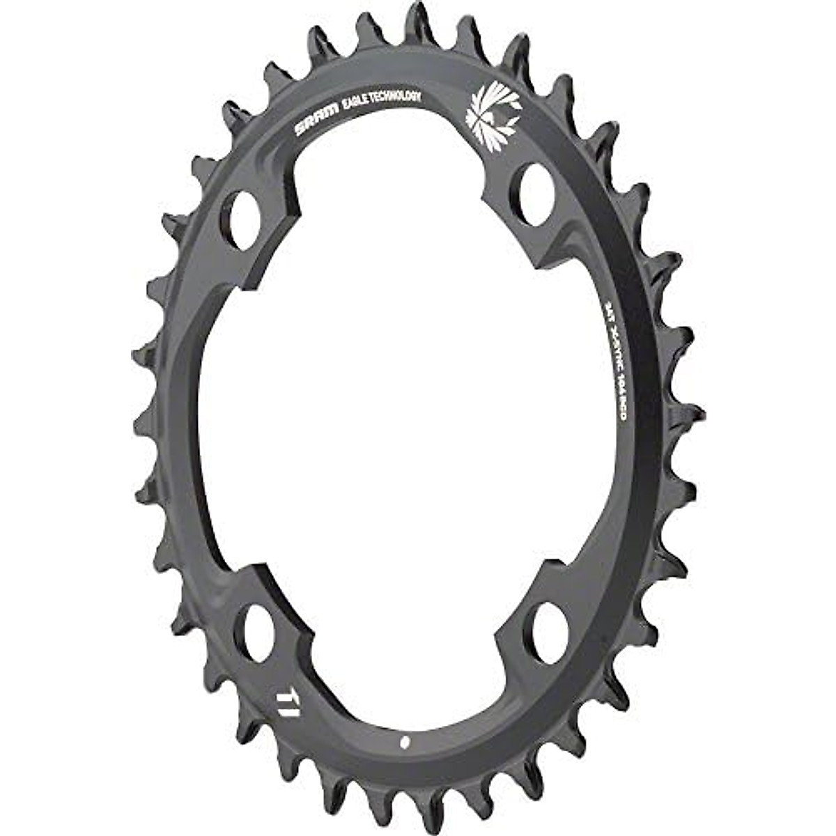 SRAM X-Sync 2 Eagle 11 or 12-Speed Chainring 34T 104mm BCD Black