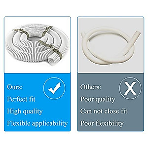 Ximoon Replacement for Po'laris Pool Cleaner Parts 9-100-3102 6-Ft Cuffless Feed Hose Fit Po'laris Pool Cleaner 360 1-1/2" Diameter