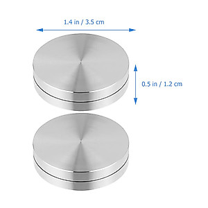 Lazy Susan Table Turntable Bearing: 2pcs Rotating Swivel Stand Hardware Cake Stand Bearing Plate Base Rotating Tray Bearings Parts
