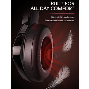 ZIUMIER Gaming Headset for PC, PS4, PS5, Xbox One, Xbox Series S/X, Switch, Noise Canceling Microphone, Stereo Surround Sound, 3.5mm Wired Gaming Headphones