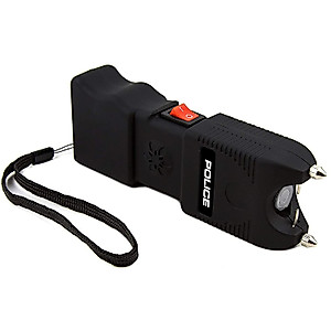 POLICE Stun Gun TW10 - Heavy Duty with LED Flashlight Siren Alarm