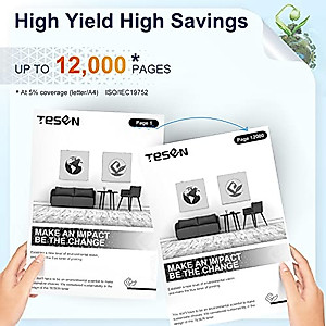 TESEN Compatible Toner Cartridge Replacement for HP 19A CF217A Toner Cartridge CF219A Drum Black Ink Set for HP Pro MFP M130fw M130nw M130fn M130a M102w M102a Printer - 1x Drum + 2X Toners