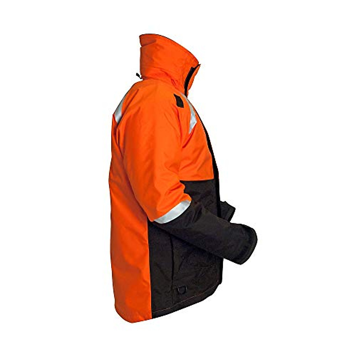 MUSTANG SURVIVAL - Catalyst Floatation Jacket (Orange-Black-M) - Harmonized Approval (CAN and US), 10k Waterproof, M-Tech Comfort System, Underarm ventiliation zips, D-Ring for Engine Kill Switch