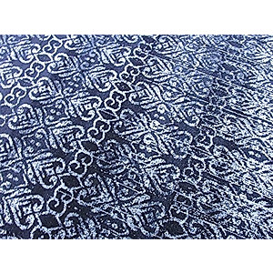Unique Loom Del Mar Collection Area Rug - Jennifer (10' 6" x 16' 5" Rectangle, Blue/ Navy Blue)