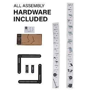 Sanus Universal Soundbar TV Mount Kit for Mounting Soundbars Under TV - Fits Most Sound Bars Up to 15 Lbs - Easy Install & Full Motion Capability - SOA-SBM2