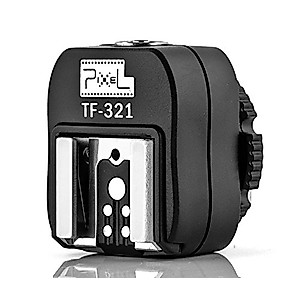 Pixel e-TTL Flash Hot Shoe Adapter with Extra PC Sync Port for Canon DSLRs and Flashguns