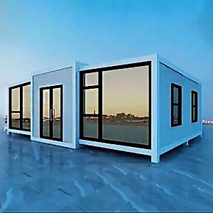 40Ft 20Ft Shipping Prefab Light Steel Folding Prefabricated Home Villa 5 Bedroom Container Expandable House