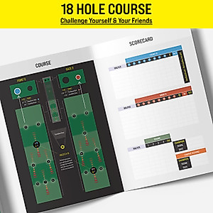 PRO PUTT 10 Foot Indoor Putting Green with Ball Return by GBD Sports - Putting Mat - Golf Gifts for Men & Women - Putting Matt for Indoors - Golf Putting Mat - Golf Training Accessories