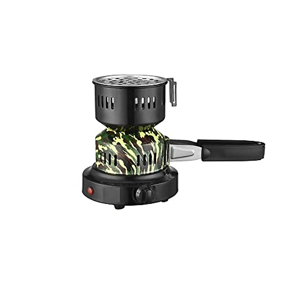 Maestro Coco Hookah Coal Burner Multipurpose Electric Charcoal Burner Coal Burners Starter - Camouflage Series (Khaki)