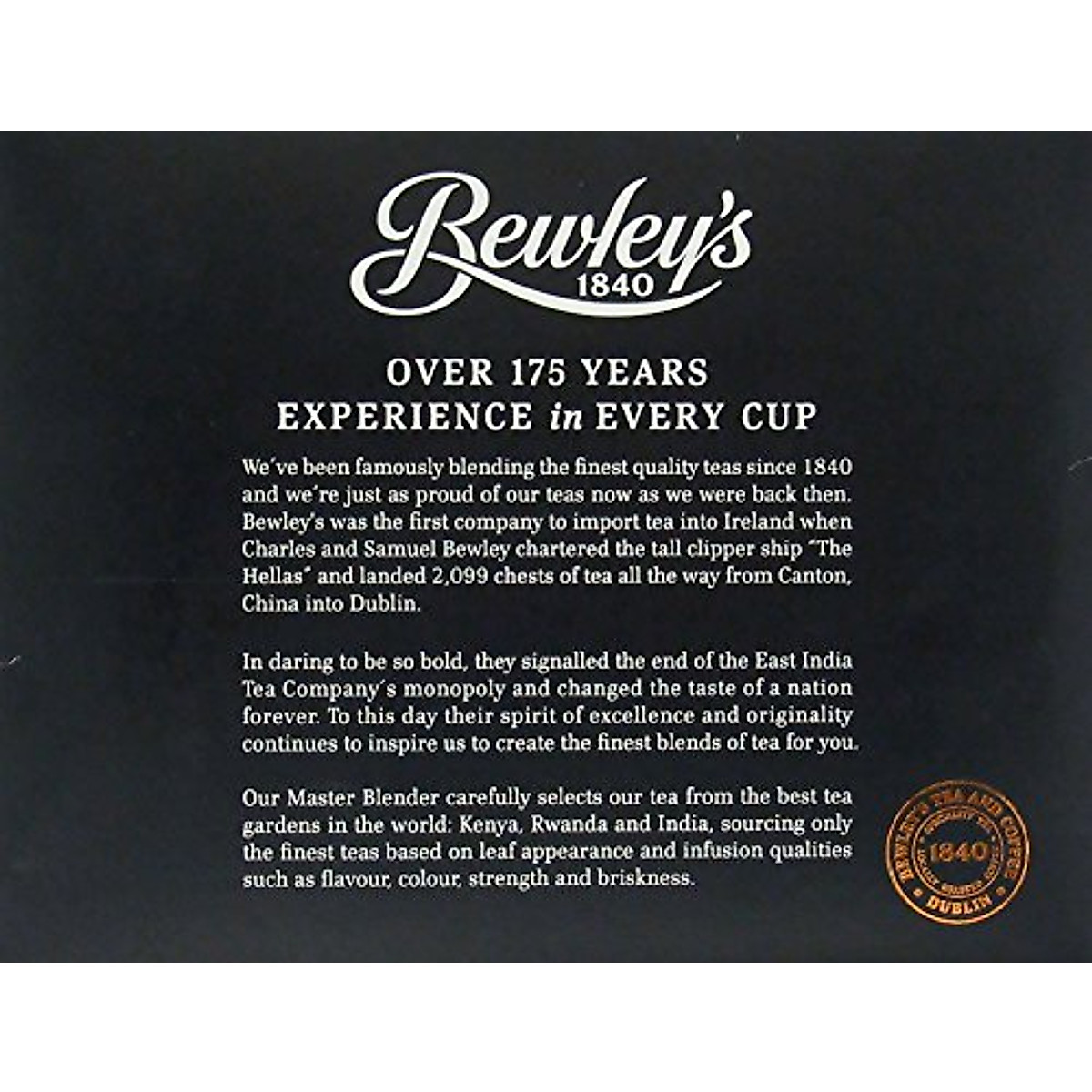 Bewley's Gold Blend Tea Bags, 8.8 Ounce