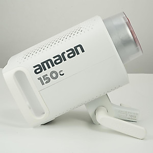 Aputure Amaran 150c COB Video Light,RGBWW 150W,2,500K to 7,500K CCT with G/M Adjustment,15,610 lux @ 1m with Hyper Reflector,APP Control (White)