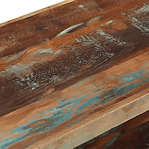 vidaXL TV Stand, TV Unit for Living Room, Sideboard with Drawer, Entertainment Center Media Unit Cupboard, Industrial Style, Solid Reclaimed Wood