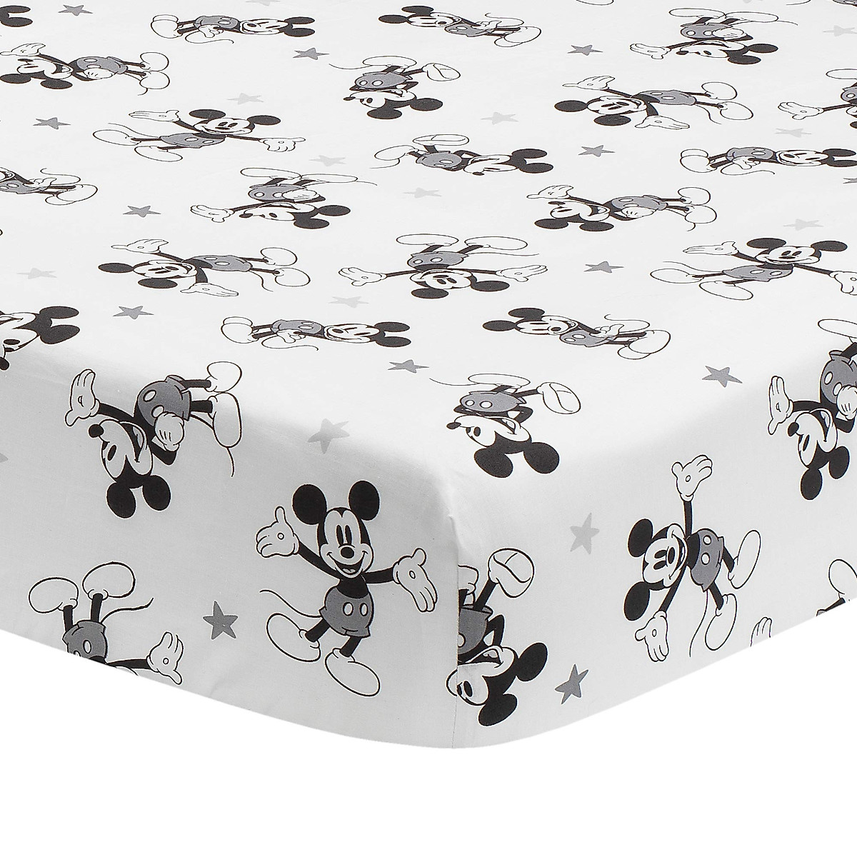 Lambs & Ivy Disney Baby Magical Mickey Mouse 3-Piece Crib Bedding Set - Gray