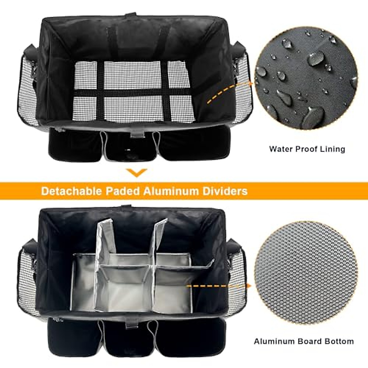 Wearable Cleaning Caddy Bag | Cleaning Supplies Organizer | Housekeeping Supply Caddy Bag | Cleaning Supply Tote with Handle Shoulder Waist Straps for Tote Tools Products Housekeepers Car Home House