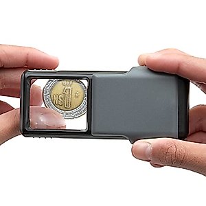 Carson MiniBrite LED Lighted Slide-Out Aspheric Magnifier with Protective Sleeve (PO-55)