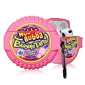 Mulafnxal Case for Airpods 3 3rd Generation Cute Soft Silicone 3D Funny Fun for Air pod 3 (2021) Cover Unique Fashion Food Design Skin Cartoon Ring Kits Cases for Kids Boys Girls Teen (Bubble Gum)