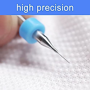 50 pcs PCB Drill bit Set, Carbide Micro Drill bit,1/8" Shank Spiral Groove，0.3mm-1.2mm (5 Pieces Each) Micro Drill bit Set, Mini Drill bits, Small Drill bits,Micro Drill bits.JTEYINH