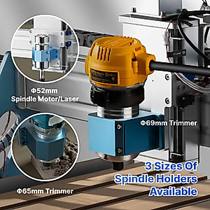 Genmitsu CNC Machine PROVerXL 6050 Plus for Metal Wood Acrylic MDF Carving, GRBL Control, 3 Axis Milling CNC Router Machine, Hybrid Table, Working Area 600 x 500 x 115mm (23.62" x 19.69" x 4.53")