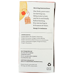 Allegro Tea, Organic Engage Your Brain Tea Bags, 20 ct