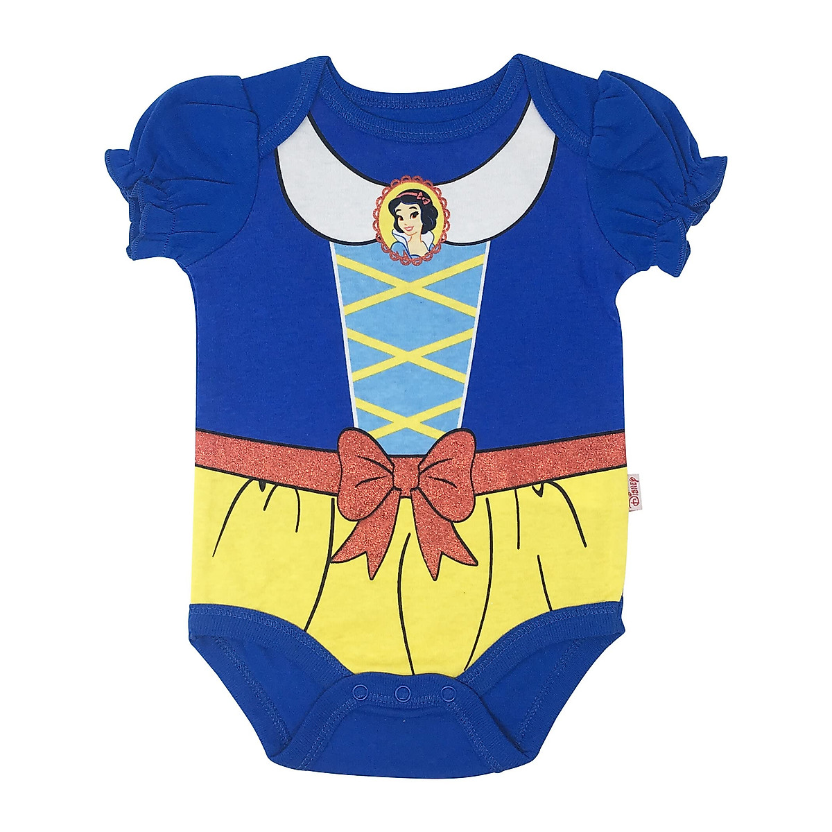 Disney Princess Snow White Belle Aurora Infant Baby Girls 5 Pack Bodysuits Aurora, Snow White, Ariel, Cinderella, Belle 18 Months