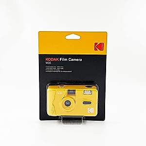 Kodak M35 35mm Film Camera, Reusable, Focus Free, Easy to Use, Build in Flash and Compatible with 35mm Color Negative or B/W Film (Film and AAA Battery NOT Included) by (Yellow)
