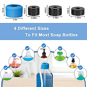 Xlajiao Sink Soap Dispenser Extension Tube Kit with Upgraded Check Valve, Premium 47" Under Counter Soap Dispenser Tube for Kitchen Sink, Powerful Suction, Never Fill The Little Bottle Again