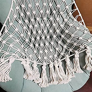 TAKNAP Boho Macrame Stuffed Animal Hammock or net Holder for Toy Storage Organization Aesthetic Cute Room or playroom Decor Cute Stuff