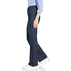 Amazon Essentials Women's Slim Bootcut Jeans, Mid-Rise, Stretchy, Dark Wash, Size 14 Short