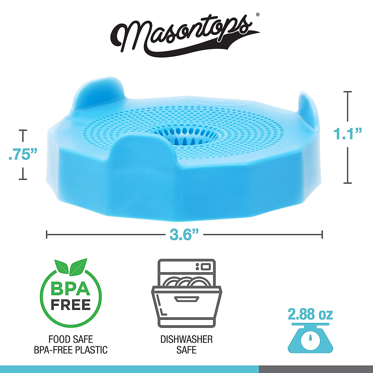 Masontops Bean Screen Microgreens Growing Kit Plastic Sprouting Lids Wide Mouth Mason Jar Sprout Kit – For Growing Broccoli Sprouts, Alfalfa, Seed & Bean Sprouts – 2 Pack Wide Mouth Sprouting Jar Lids