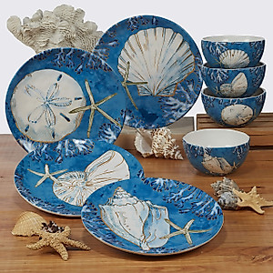 Certified International Playa Shells 3-D 2 Section Server,