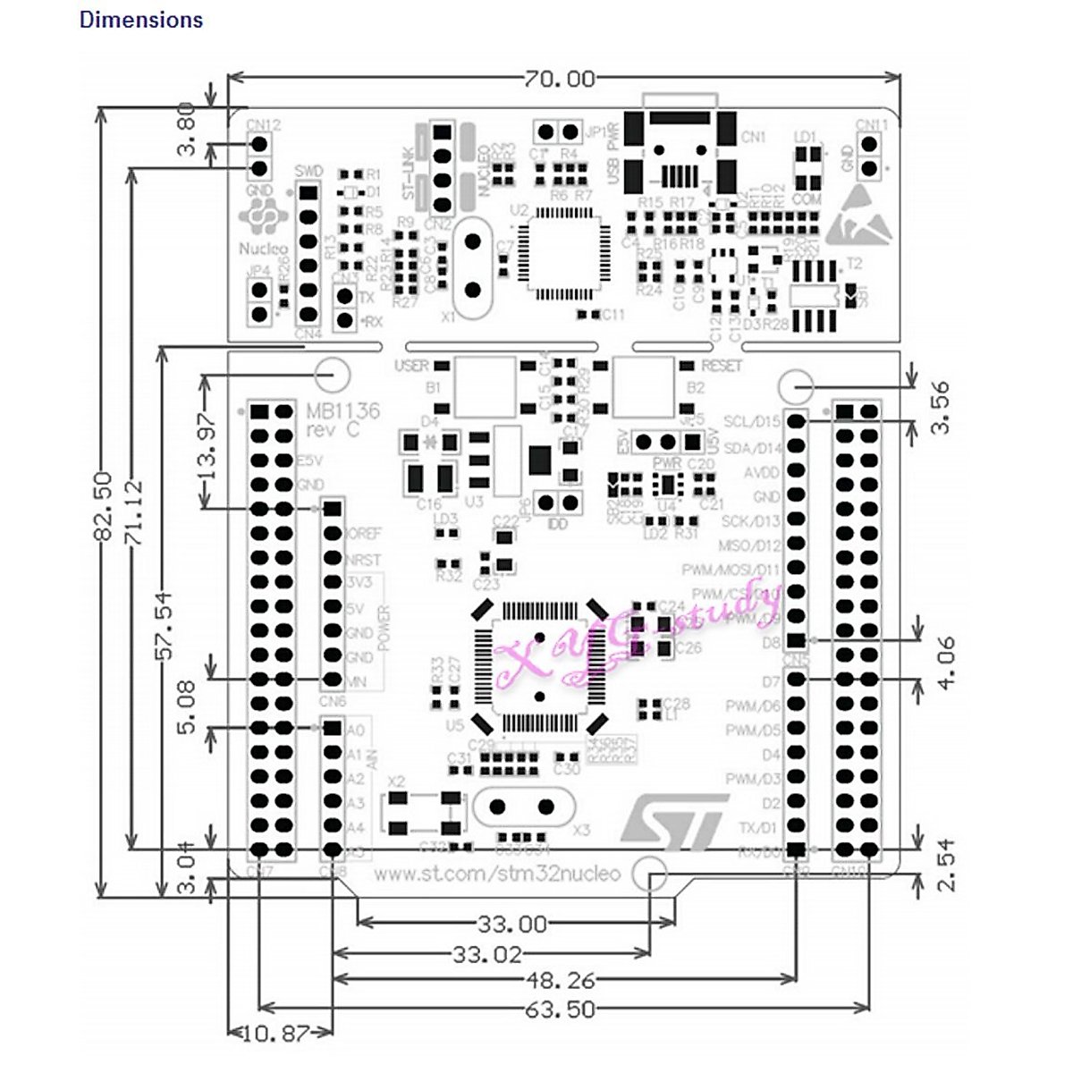 NUCLEO-F446RE with MCU STM32F446RET6 Supports STM32 Nucleo mbed Development Board integrates ST-LINK/V2-1 @XYGStudy