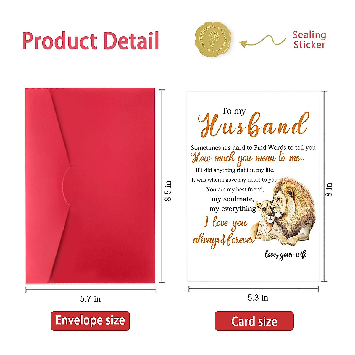 ACHICGIRL Romantic Birthday Gift for Husband, Unique Sweet Birthday Card from Wife, Thank You Husband Birthday Card, Happy Birthday To My Husband