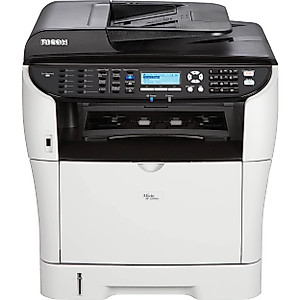 Ricoh Aficio SP 3500SF Laser Multifunction Printer - Monochrome - Plain Paper Print - Desktop - Copier/Fax/Printer/Scanner - 30 ppm Mono Print - 1200 x 1200 dpi Print - 30 cpm Mono Copy LCD - 1200 dpi Optical Scan - Manual Duplex Print - 300 sheets Input
