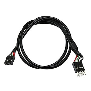 BAIRONG USB Internal Motherboard Header Cable USB 9pin Male to Female Internal Motherboard Header Cable