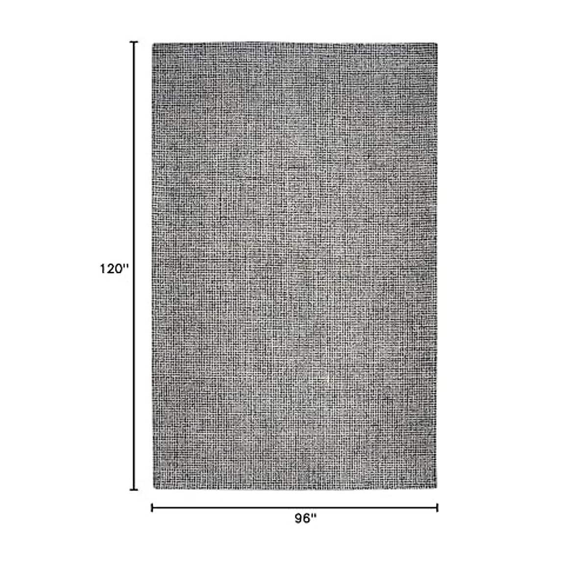 Rizzy Home Brindleton Black/Ivory Tweed 8' x 10' Rug