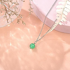 Jade Pendant Best Friend Birthday Gifts for Women Her Gifts for Your Best Friend Teen Girls Best Friend Necklace for Christmas College Graduation Back to School Thanksgiving Day Green Crystal Necklace