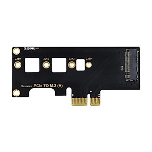 waveshare PCIe to M.2 Adapter Supports Raspberry Pi Compute Module 4 Adapter for NVMe Protocol M.2 Faster Reading/Writing Improving Efficiency
