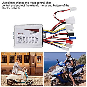 Keenso 12V 500W Throttle Motor Brushed Speed Controller & Throttle Grip for Electric Bicycle Scooter E‑Bike