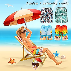 Miunana Lot 12 Items Doll Clothes for Boy Doll Include Random 4 pcs Casual Wear + 5 Pcs Dolls Pants +3 Shoes