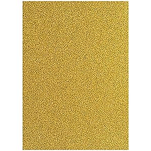 Baisunt 20 Sheets Gold Glitter Cardstock Paper for DIY Art Project, Scrapbook, Birthday Wedding Party Decoration 250GSM(8x12 In, Non Adhesive)
