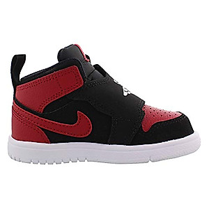Nike Jordan Toddler Sky 1 Basketball Shoes (8, Black/White/Gym Red)