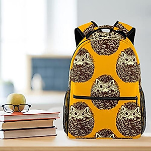 VBFOFBV Travel Backpack, Laptop Backpack for Women Men, Fashion Backpack, Autumn Cartoon Animal Hedgehog Lovely