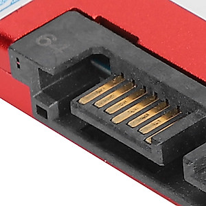 External SSD, 2.5inch Ultra Thin Solid State Drive with Smart Error Correction, 8GB 16GB 32GB 60GB 120GB 240GB 480GB 1T 2T, Solid State Disk, Red Metal Shell Hard Drive for Storing Data(120GB)