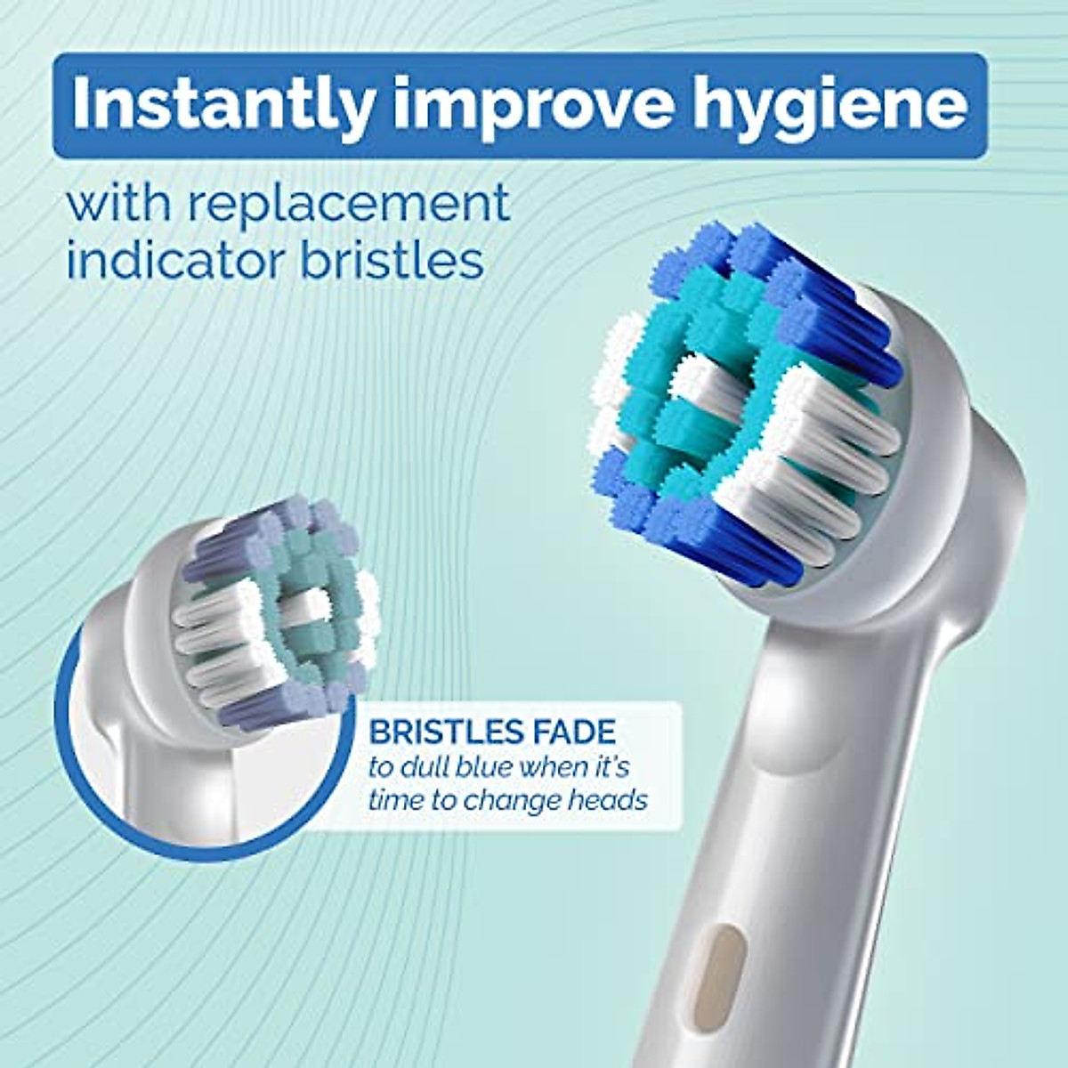 Milos Electric Toothbrush Heads - 4 Pack, Professional Toothbrush Replacement Heads, Compatible with Oral-B Toothbrushes